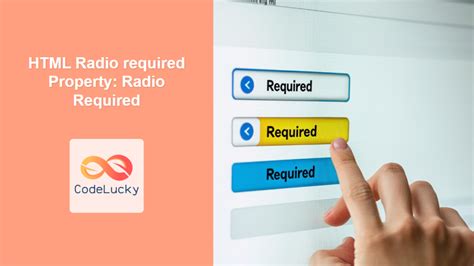 Html Radio Defaultchecked Property Radio Default Checked Codelucky