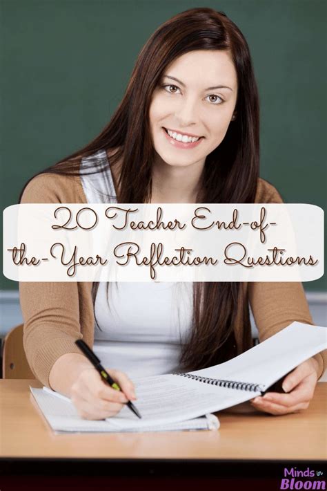 20 Teacher End of the Year Reflection Questions | Teacher reflection, Reflection questions ...