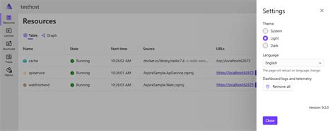 浏览 aspire 仪表板 aspire microsoft learn