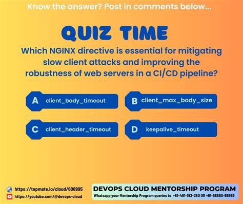 devops and cloud labs on linkedin nginx quiz join my whatsapp group for exclusive updates …