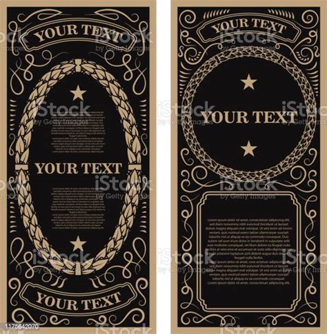 빈티지 배너 템플릿입니다 포스터 엠블럼 기호 라벨에 대한 요소를 디자인합니다 벡터 일러스트레이션 0명에 대한 스톡 벡터 아트 및
