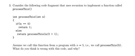 Solved Consider The Following Code Fragment That Uses