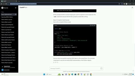 Python Export Json To File Youtube