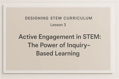 Online Course Designing Stem Curriculum