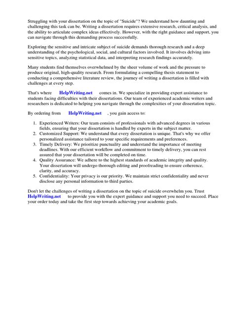 Dissertation Examples Suicide Pdf Suicide Thesis