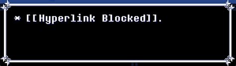 what is hyperlink blocked