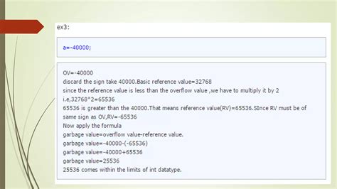 Calculating Garbage Value In Case Of Overflow Pptx