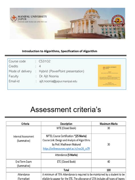 1 Introduction To Algorithms Specification Of Algorithm Complexity Pdf Algorithms