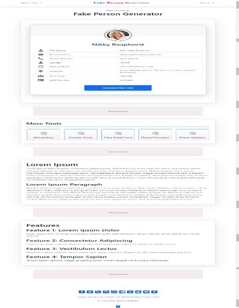 Fake Person Generator Script By Codesterra Codecanyon