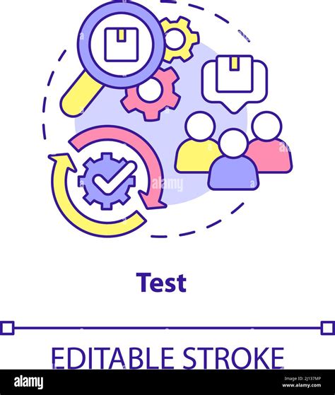 Test Concept Icon Stock Vector Image And Art Alamy