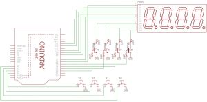 Display Digitos Arduino Multiplexar Arduino MakerElectronico