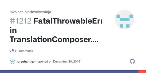 Fatalthrowableerror In Translationcomposerphp Line 30 Call To A Member Function Each On Null