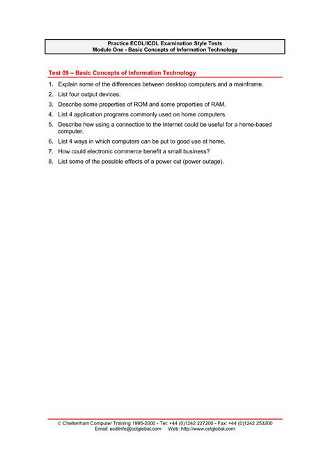 Icdl Module 1 Computer Essentials Practice Tests Pdf