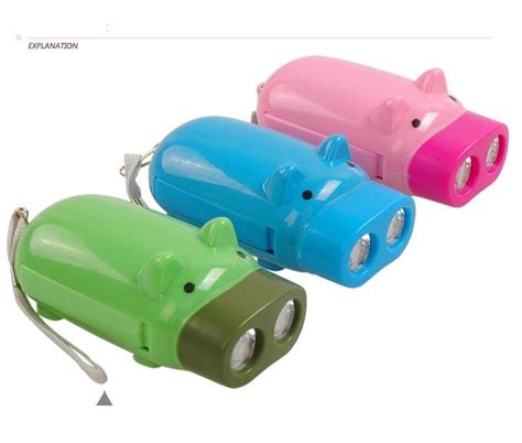 Creative Novely Piggy Hand Pressing Flashlight Pig Hand Pressure Self