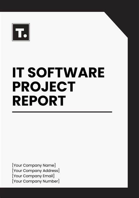 Free It Software Project Report Template To Edit Online