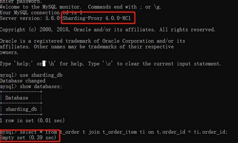 Execute The Query Statement，sharding Proxy An Exception Occurred In The Background Javalang