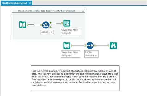 solved running individual nodes or tools alteryx community