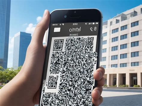 Mobile QR Code Scanning Wallpaper With Premium AI Generated Image