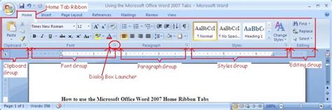 Introduction To Microsoft Office Word 2007 And How To Use The Office