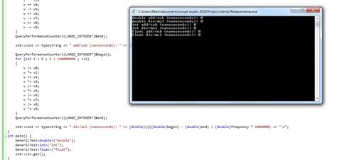 c floating point div mul 30 times slower than add sub stack