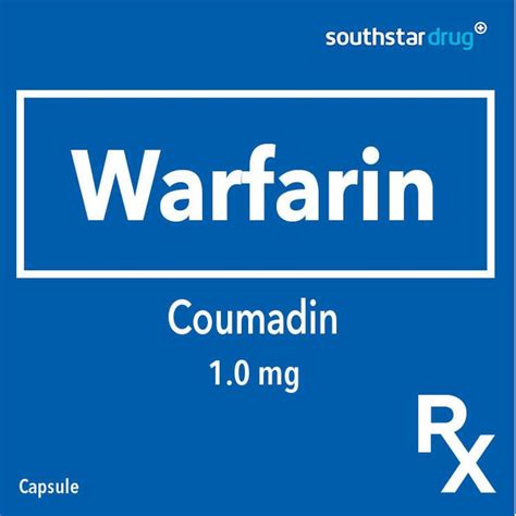 Buy Rx Coumadin 1 Mg Tablet Online Southstar Drug