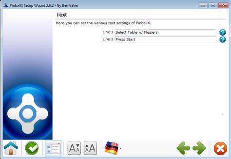 pinballx text settings setup wizard spesoft gameex wiki