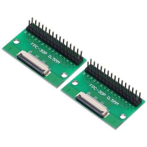 2pcs Ffc Fpc Connector Board 32 Pins 0 5mm Socket To 2 54mm Double Row Male Pin Header Strip