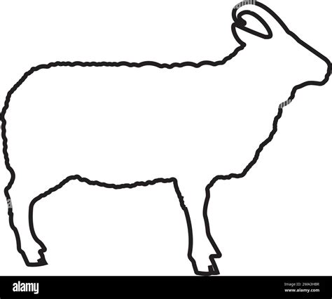 Sheep Icon Vector Illustration Template Design Stock Vector Image