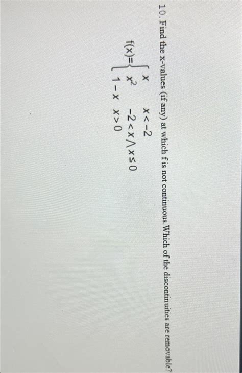 Solved Find the x-values (if any) ﻿at which f ﻿is not | Chegg.com