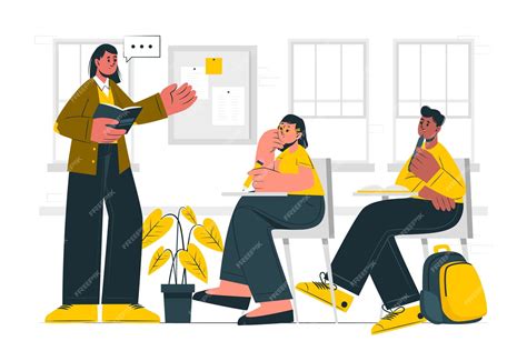 수업 개념 그림 무료 벡터