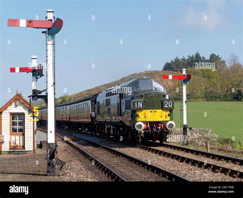 English Electric Class 37 Diesel Electric Locomotive On The North
