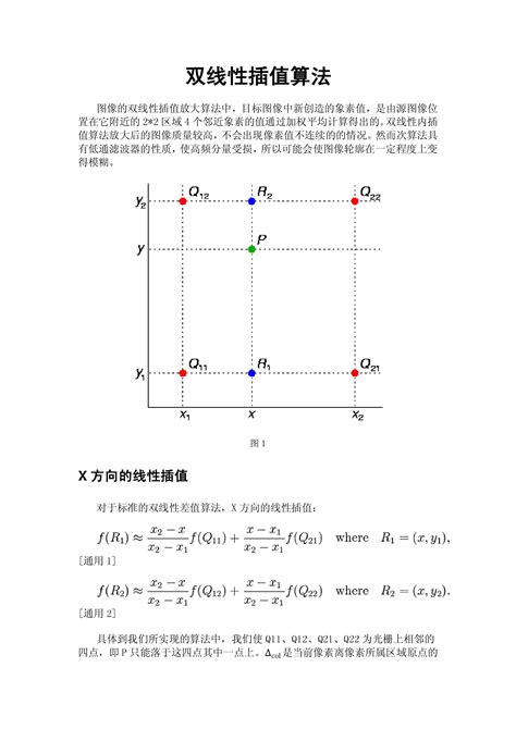 视频图像处理基础知识1（双线性插值算法描述及实现） csdn博客