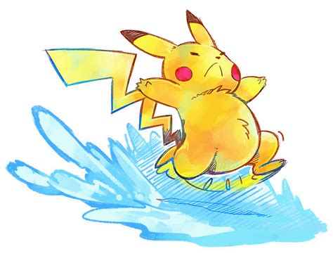 Surfing Pikachu By Supertuler On Deviantart