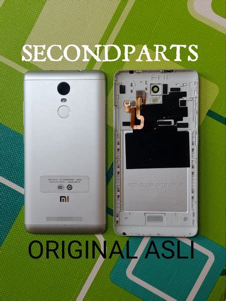 Jual ORIGINAL ASLI BACKDOOR CASING BELAKANG TUTUP BATERAI HOUSING FOR XIAOMI REDMI NOTE 3