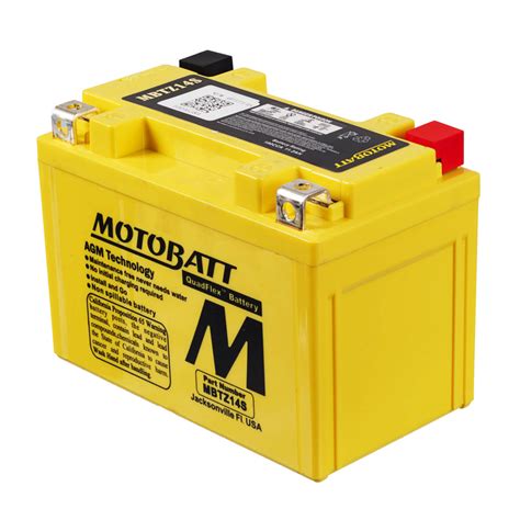 Motobatt Battery Quadflex Agm Mbtz14s