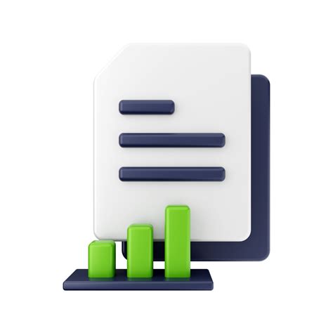 D Document File Icon Illustration PNG