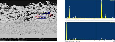 SEM Micrographs Of The Polished Cross Sections A EDX Analysis B Download Scientific