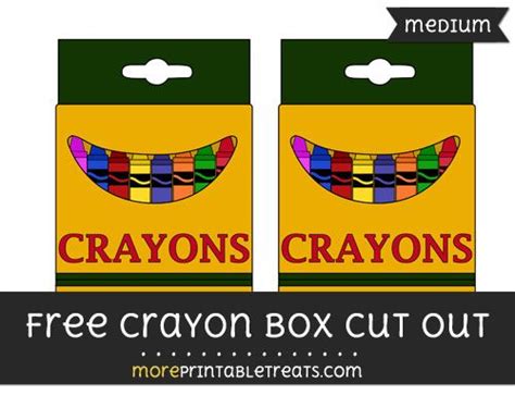 Crayon Box Cut Out Medium Crayon Box Templates Printable Free Crayon