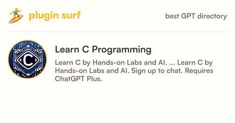 Learn C Programming Gpt Information Latest Updates And Reviews 2024