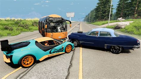 Most Epic Car Crashes in BeamNG Drive - YouTube