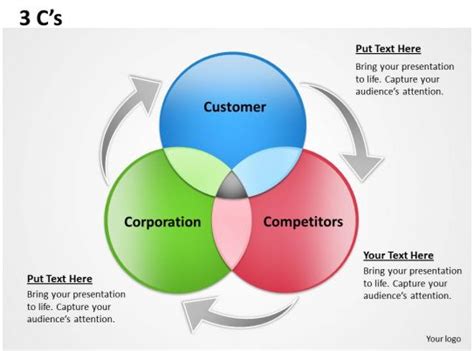 3 Step Circle Diagram Slide Team
