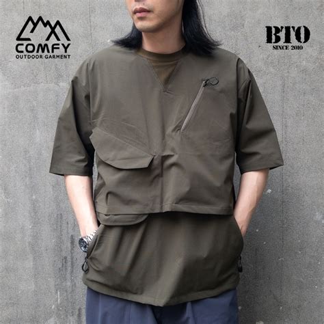 [bto] 日本【comfy Outdoor Garment】cmf Complex Tee 抗撕裂多口袋網眼機能t 蝦皮購物