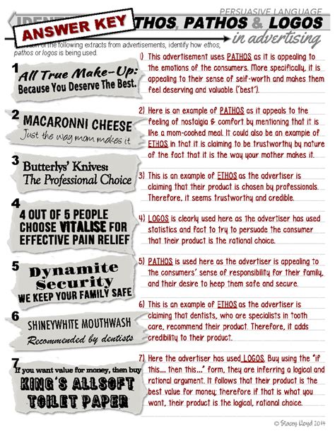 Worksheet Stacey Lloyd 2014 Answer Key