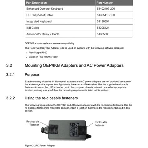 Tps 100 Oep Kbd Cbl Custom Keyboard Cables 51305418 100 Honeywell