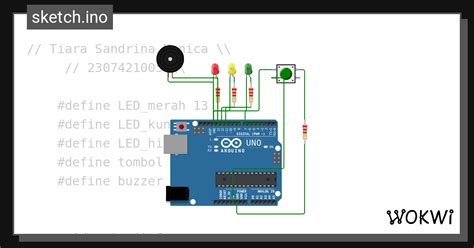Lampu Lalu Lintas Penyebrangan Pejalan Kaki Buzzer Wokwi Esp32 Stm32 Arduino Simulator