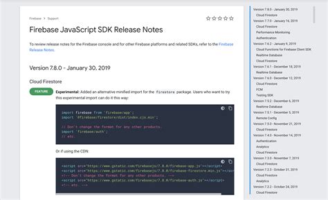 Update Release Dates Issue Firebase Firebase Js Sdk GitHub