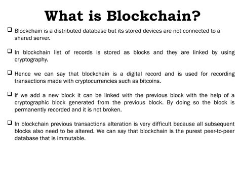Seminar Blockchain Technology Ppt 2 Pptx