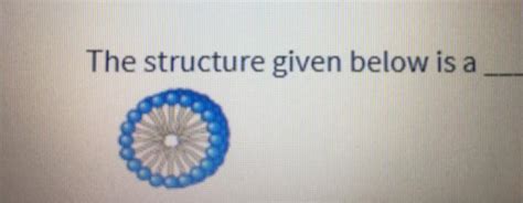 Solved The Structure Given Below Is A