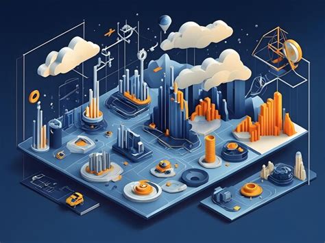 Premium Ai Image Isometric Data Visualization Illustration