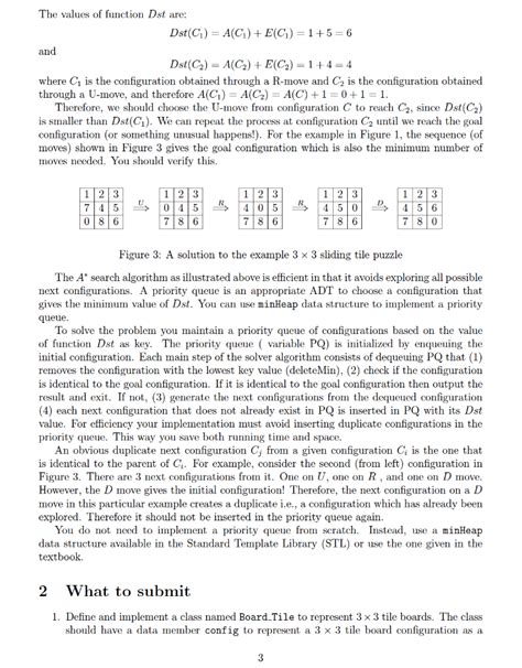 Solved 1 Sliding Tiles In This Programming Project You Are